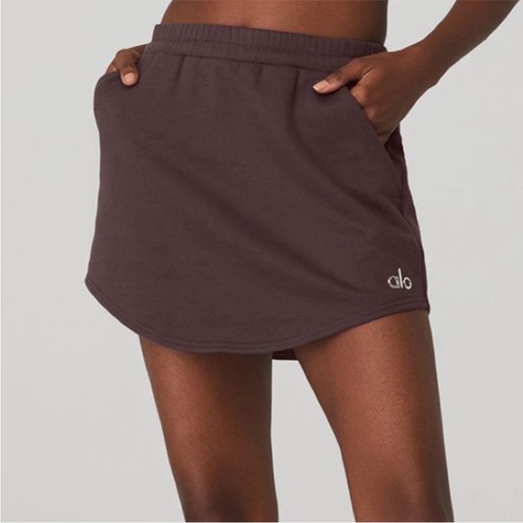 ALO Yoga | Skirts | Alo Accolade High Rise Skort Skirt In Raisin | Poshmark